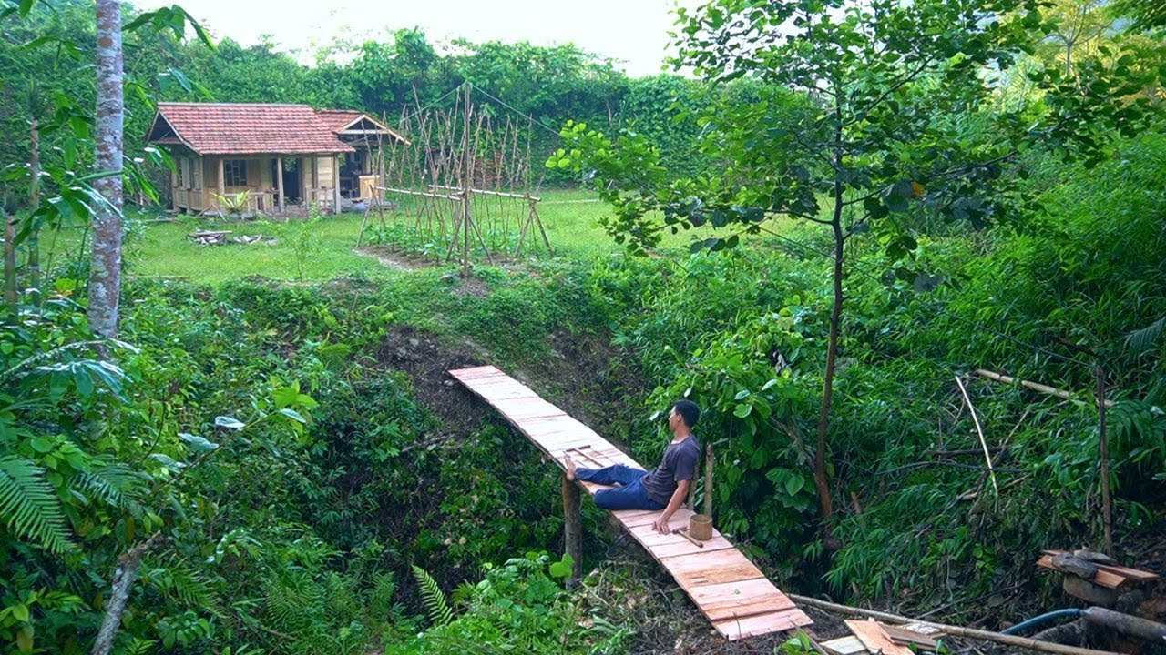 120th day in the swamp, Build a wooden bridge, Harvest fish in the pond ...