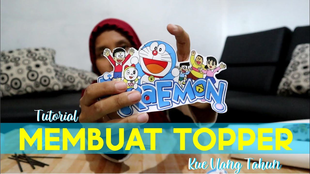 Tutorial Cara Membuat Topper Kue Ulang Tahun (Paling Mudah) - YouTube