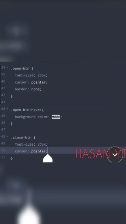 Create sidebar using html, css and javascript - YouTube