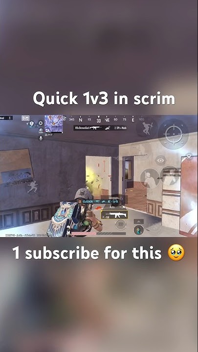Quick 1v3 in scrim #bgmi #pubgmobile #shorts #viral - YouTube