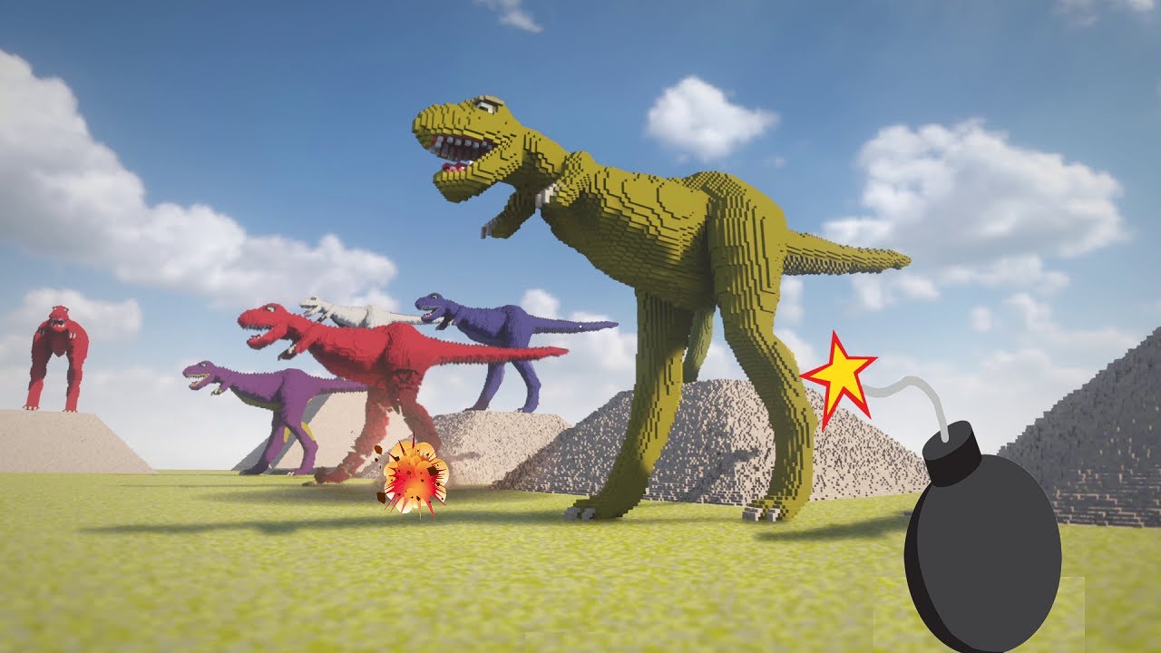 Dinosaur object destruction | Teardown - YouTube