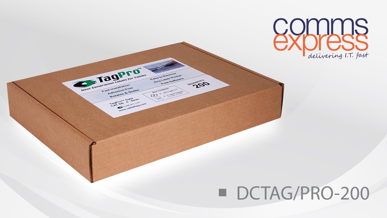 Cableflag Tag Pro DCTAG/PRO-200 - YouTube