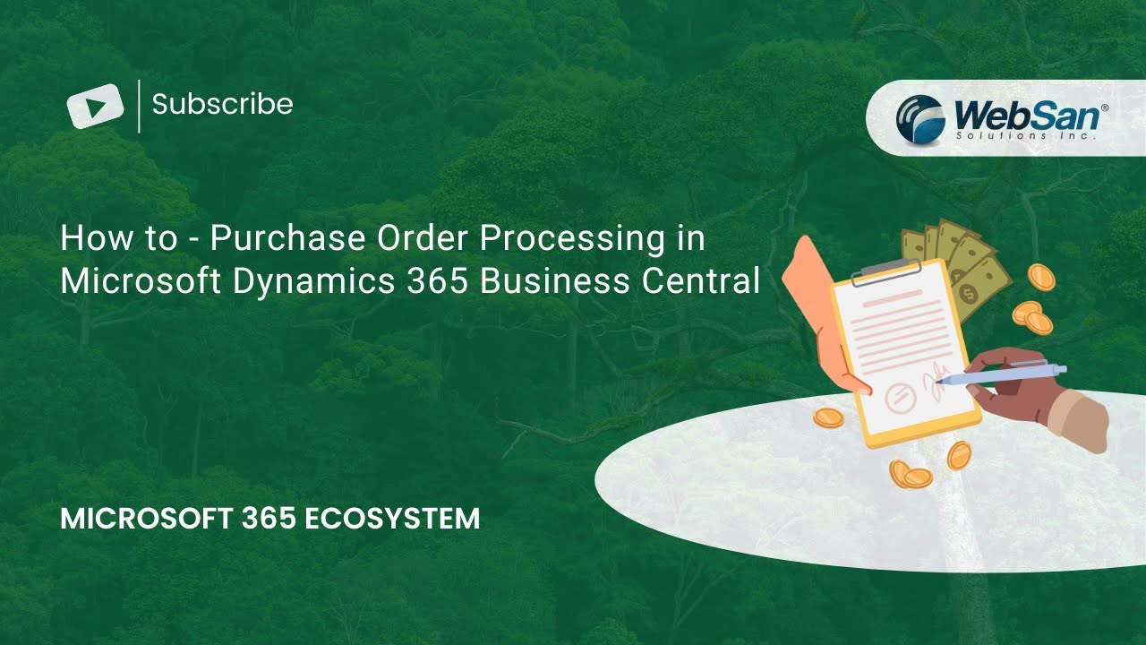 How to - Purchase Order Processing in Microsoft Dynamics 365 Business ...