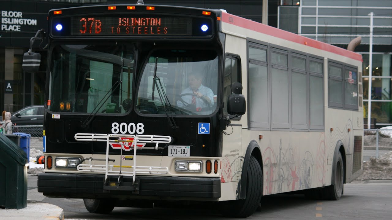 (Ride video) Rare TTC 8008 on route 37B Islington - YouTube
