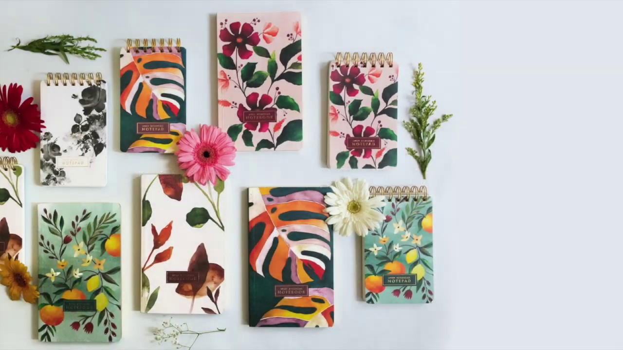 7mm® Lively Botanicals Series Notebook 2020 - YouTube