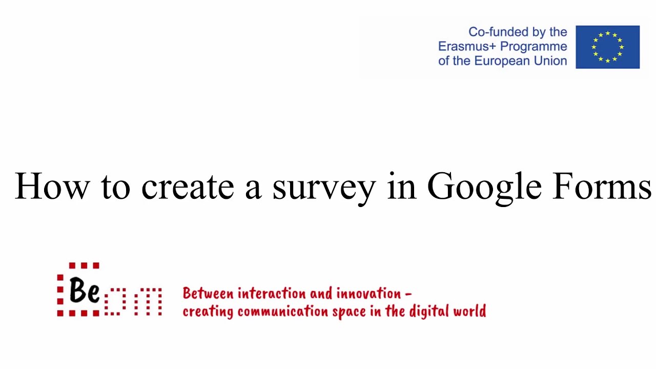 How to create a survey in Google Forms - YouTube
