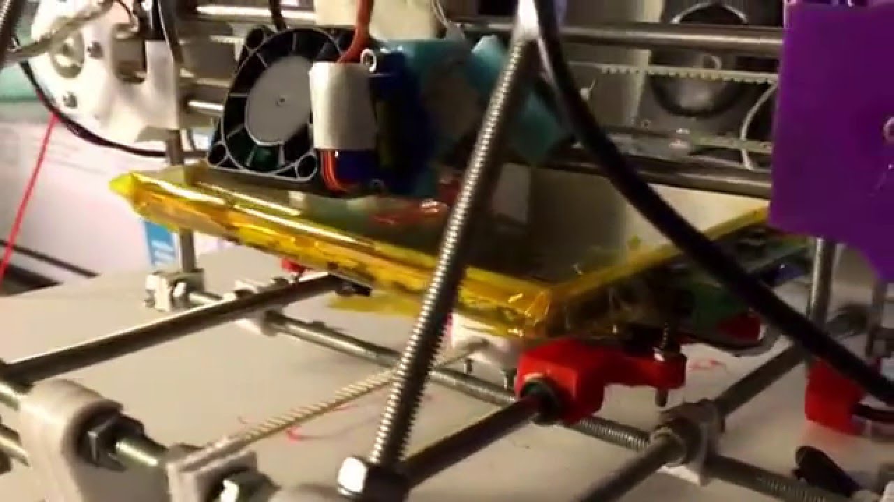 Reprap Huxley Auto Level Print - YouTube