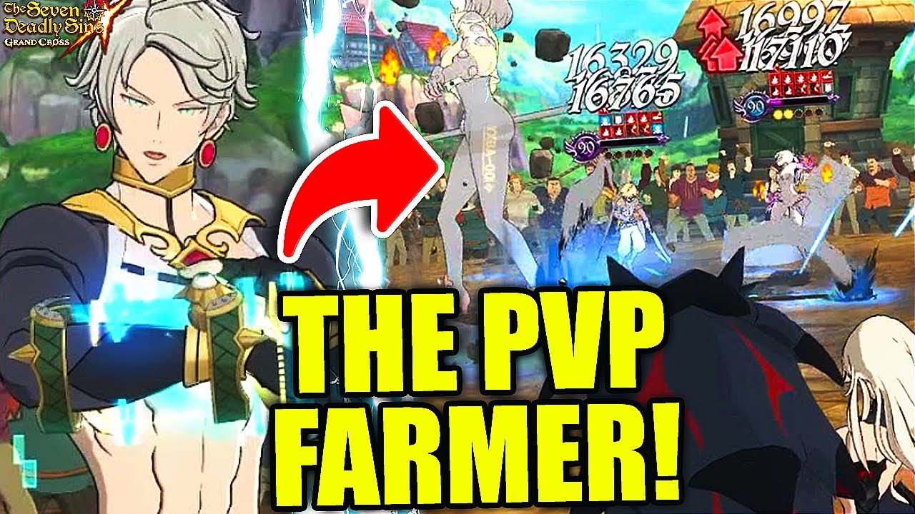 GAMER SHIN IS A PVE GOD THAT FARMS PVP PLAYERS!!! | Seven Deadly Sins ...