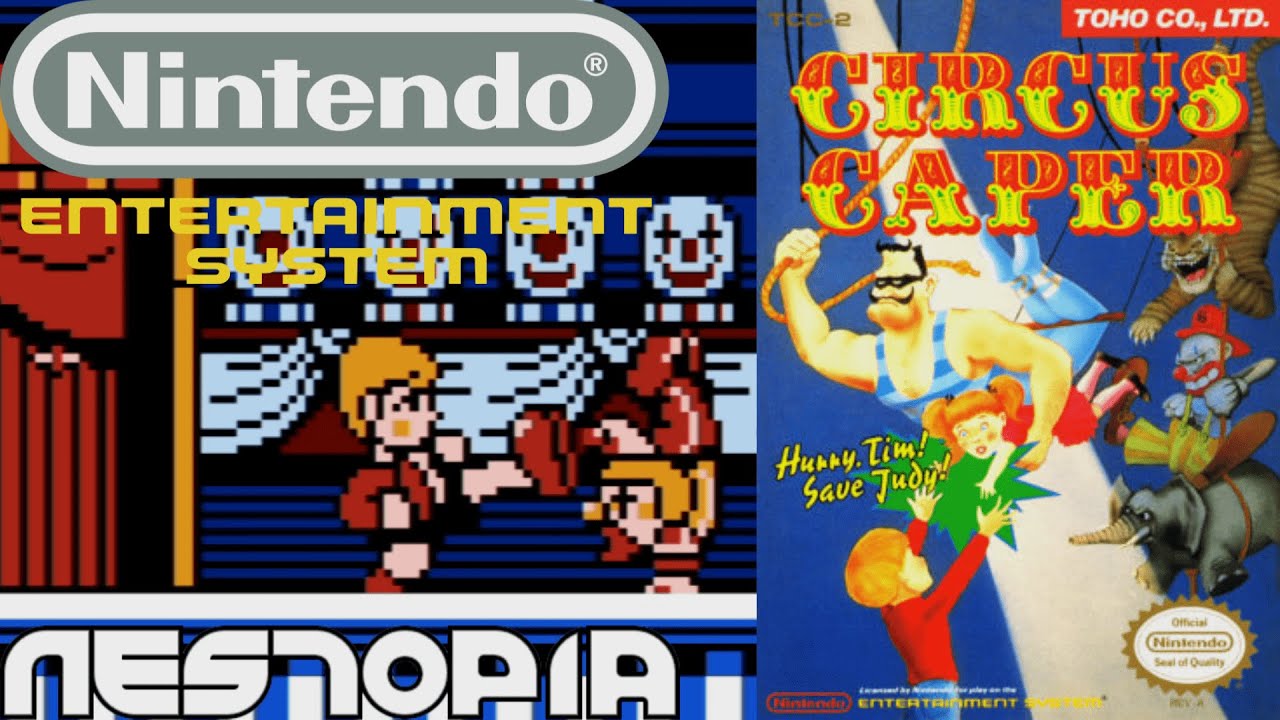 Circus Caper (1990) Nintendo Entertainment System (NES) Gameplay in HD ...
