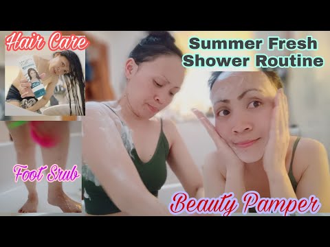 Summer Shower Routine*Skincare+Haircare+More