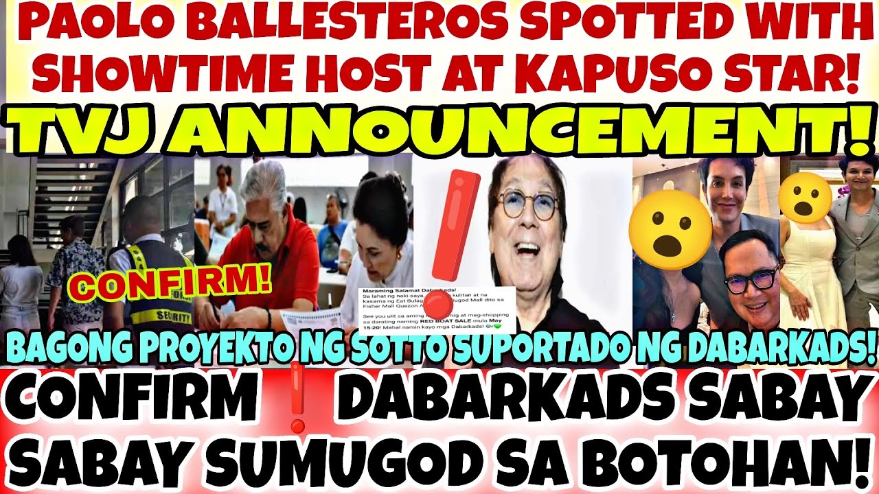 HALA😮 PAOLO SPOTTED WITH SHOWTIME HOST DABARKADS HOST SABAY SABAY ...