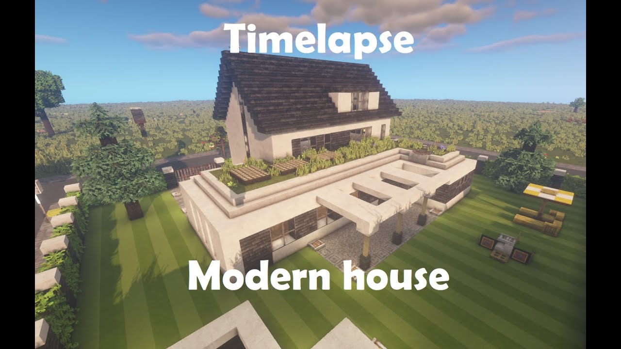Minecraft Dutch modern house Lets build - YouTube