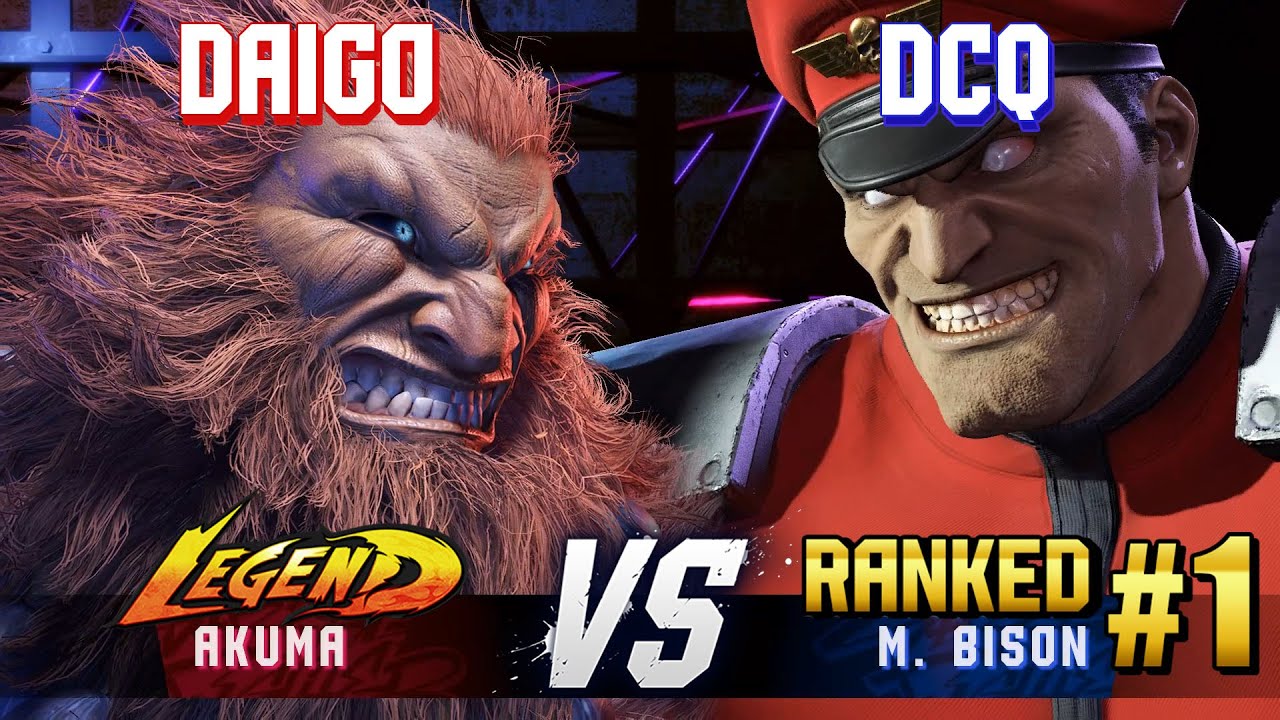 SF6 DAIGO (Akuma) vs DCQ (#1 Ranked M.Bison) High Level Gameplay - YouTube