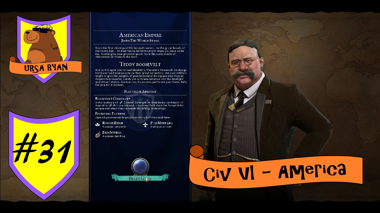 Civ 6 America #31 (Emperor, 12 Player, Huge Fractal Map) - YouTube