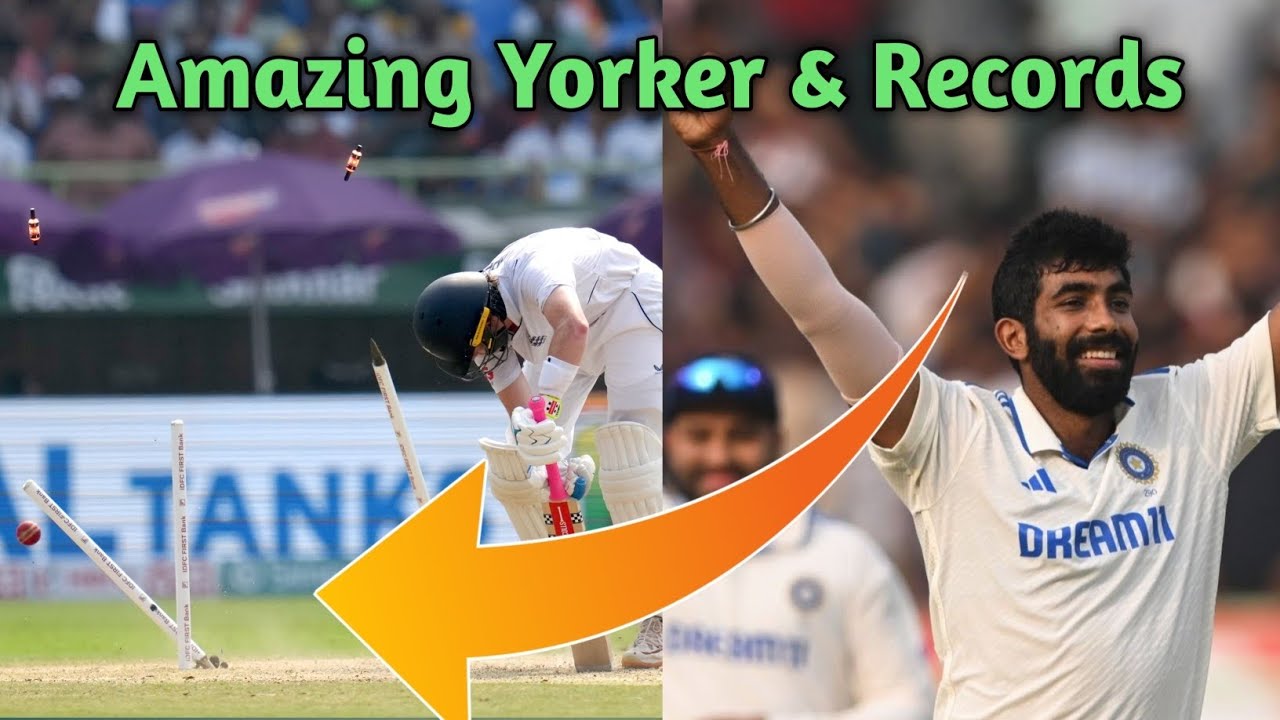 Jasprit Bumrah's Amazing Records In Today's Match & Yorker • Ind vs Eng ...