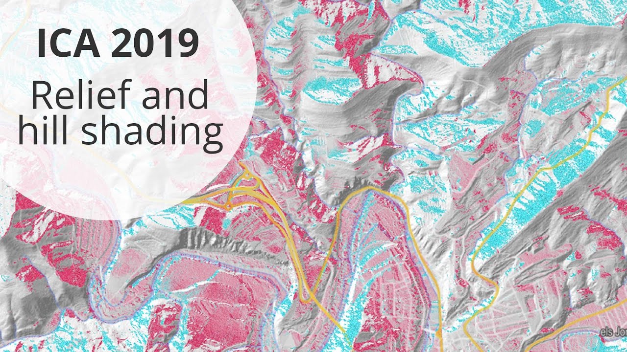 Relief and hill shading by ICGC ICA 2019 - YouTube
