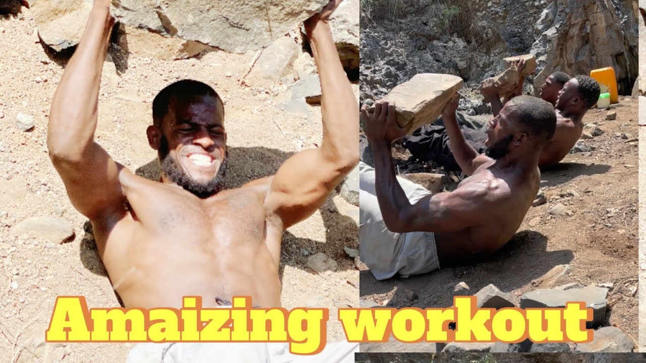 Rock-Solid Workout: Team Challenge on the Sandy Riverbank - YouTube