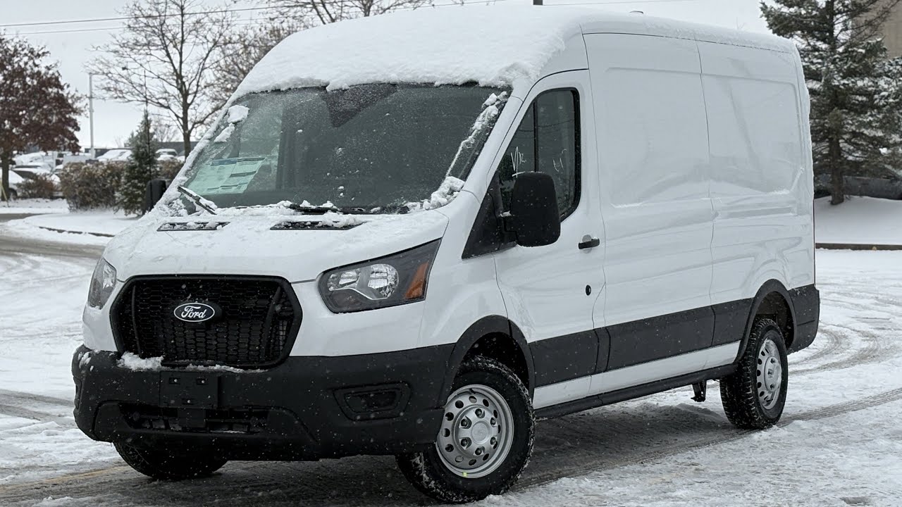 New 2026 Ford Transit Cargo Van Medium Roof AWD in Oxford White ...