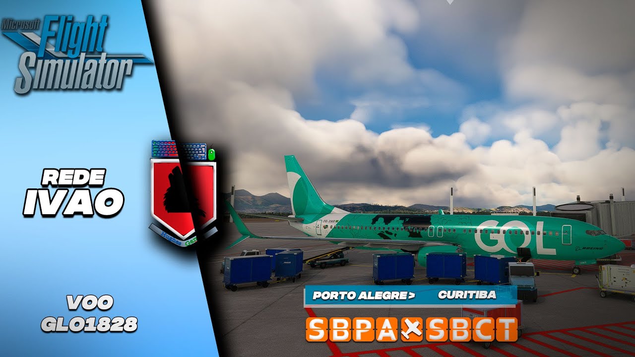 Flight Simulator 2020 _ IVAO Porto Alegre - Curitiba _ Voo gol1828 ...