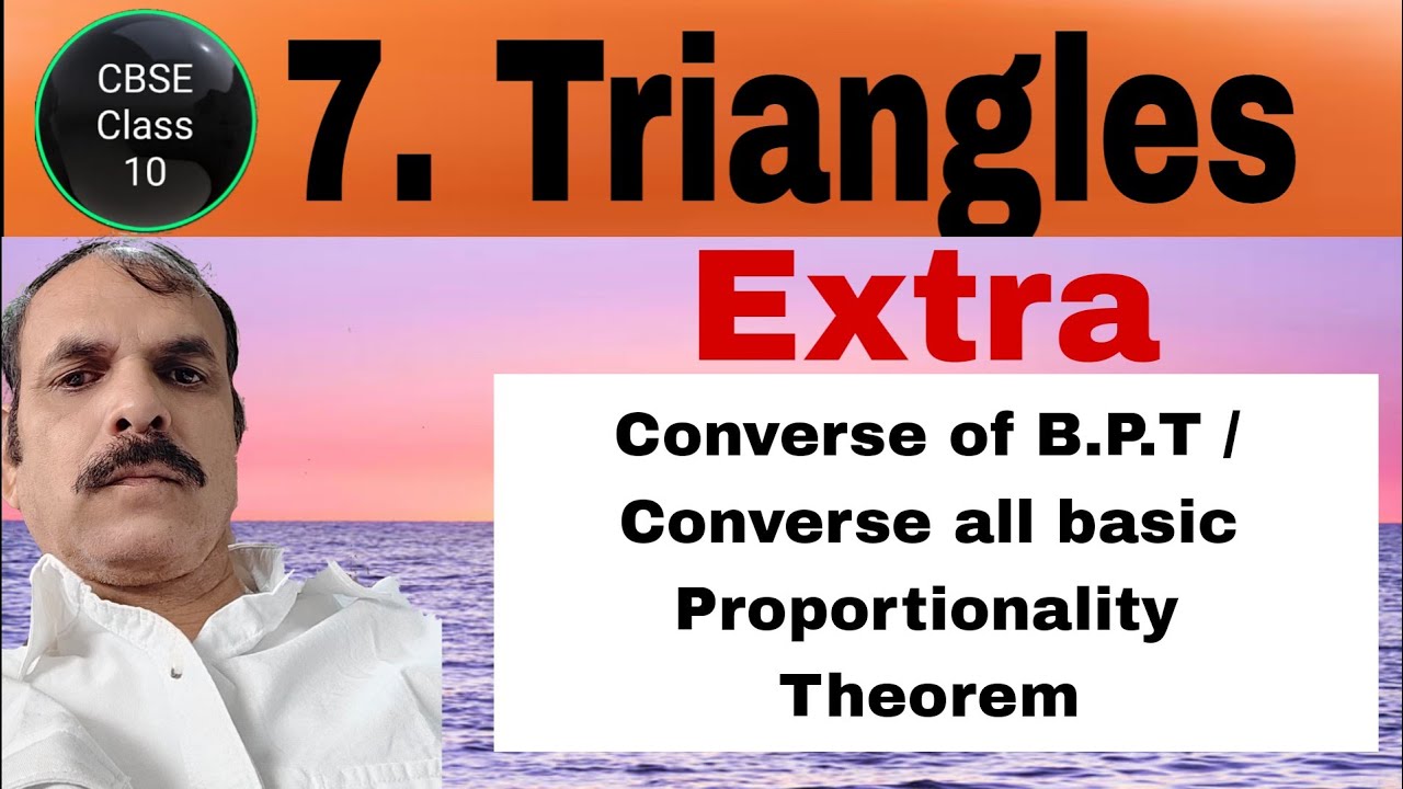 Converse of B.P.T / Converse all basic Proportionality Theorem - YouTube