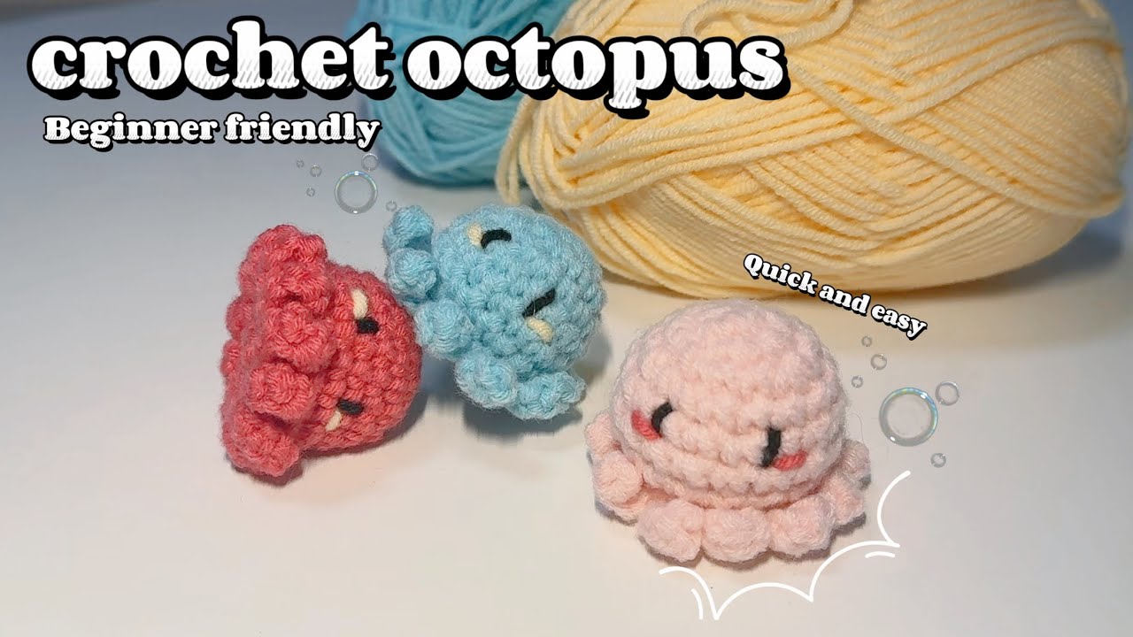 🫧 🐙 Crochet Octopus Tutorial 🐙 🫧 Beginner friendly | QUICK & EASY ...