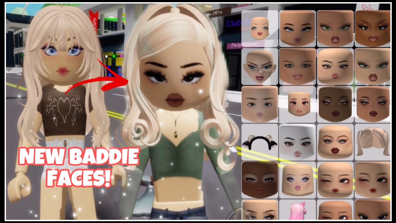 NEWEST POPULAR BADDIE MAKEUP FACES FOR BROOKHAVEN RP ROBLOX - YouTube