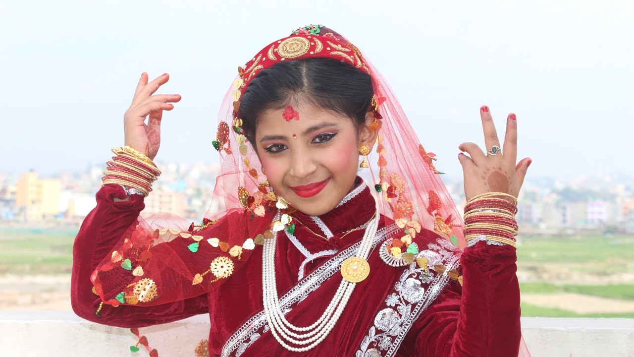 Aaradhya Khadka Gunyo Choli || गुन्यु चोली || Nepali Cultural Gunyo ...