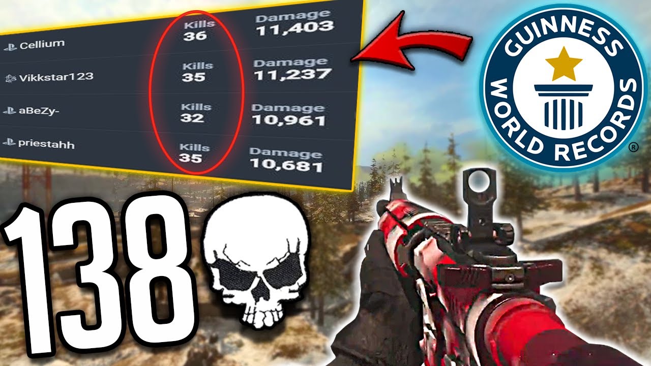 WORLD RECORD! 138 KILLS in SQUADS (35 Kills Solo) - Call of Duty ...