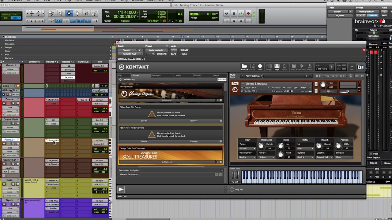 Cool Reverse Piano Effect Using 4 Simple Chords Tutorial - YouTube
