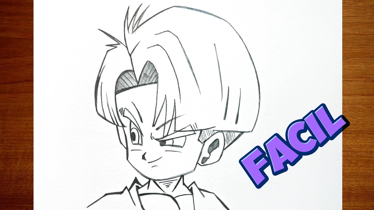 Cómo DIBUJAR a TRUNKS NIÑO ️ Paso a Paso | Dragon Ball Z - YouTube