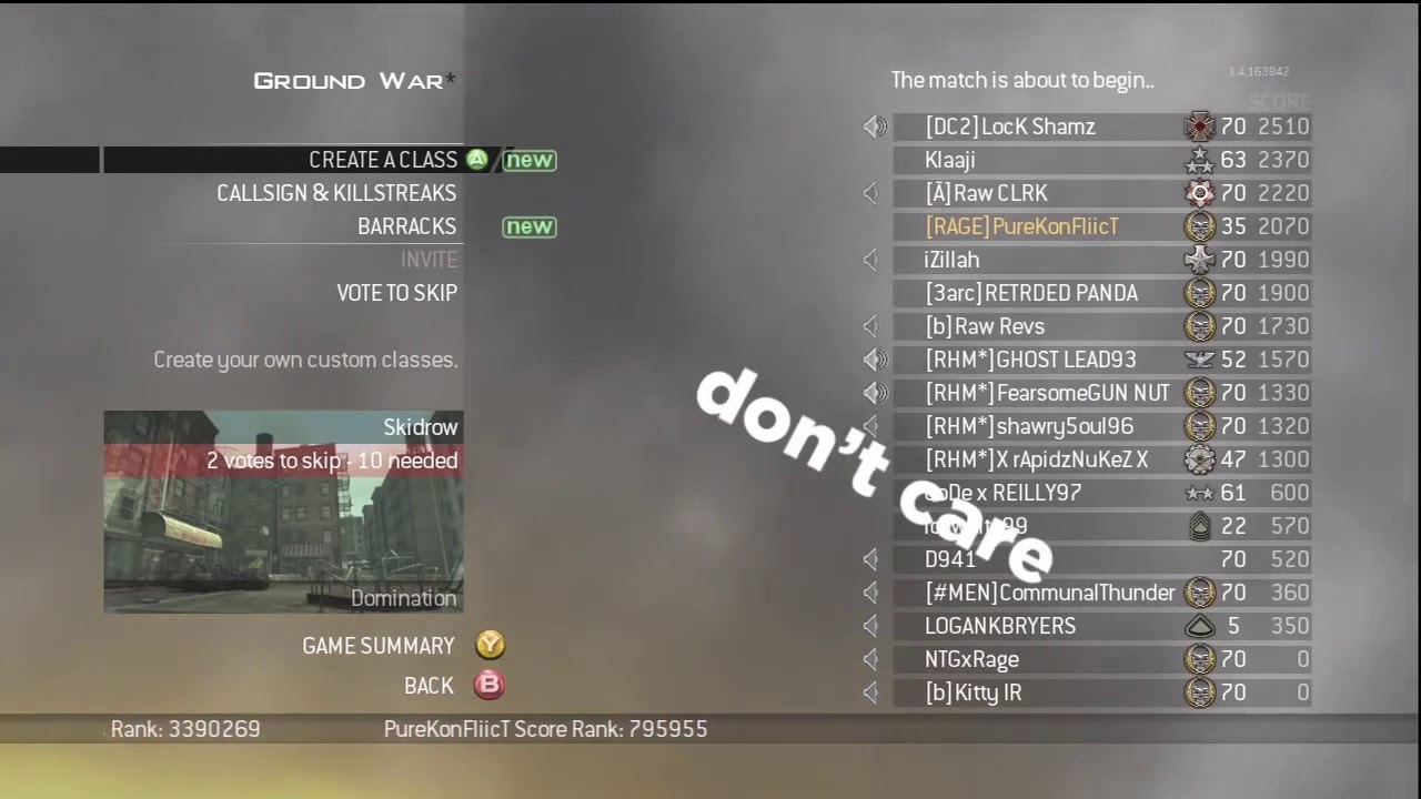 Kids Wouldn’t Survive MW2 Lobby’s (Reuploaded) (Credits in Description ...