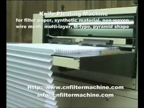 Standard Blade Knife Pleating Machine - YouTube