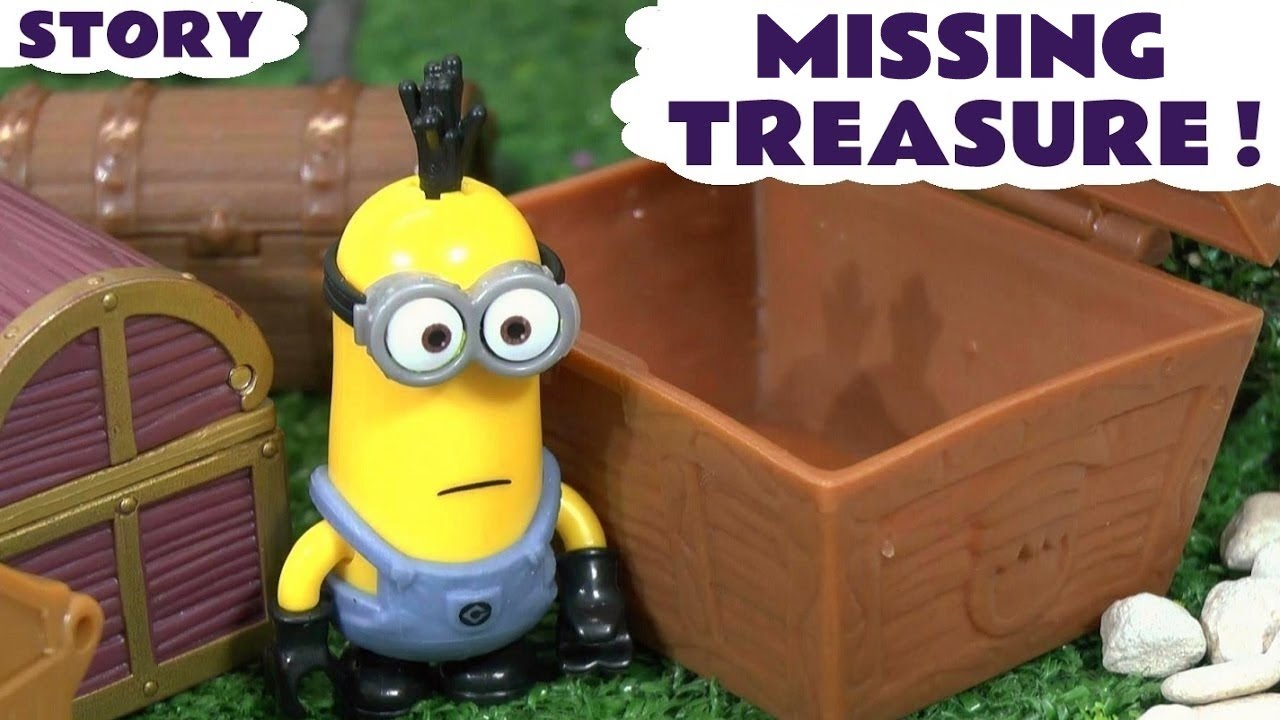 Minions Missing Treasure Mini Movie with Minions Toys - YouTube