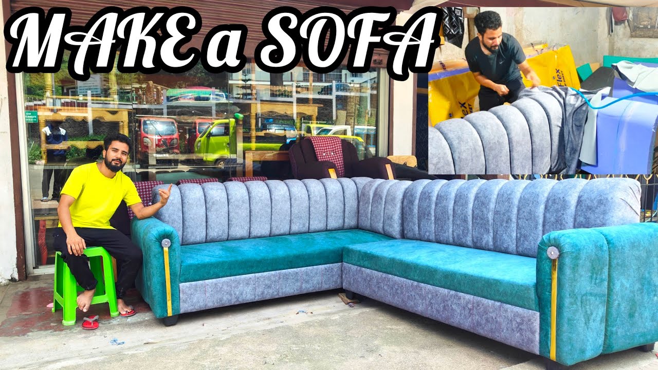 "2024 New L-Shaped Sofa: Step-by-Step Guide to Making a Modern Sofa at ...