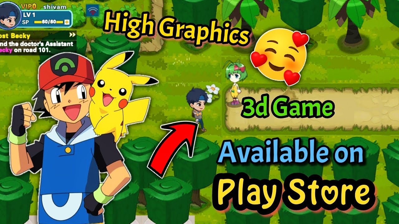 Best Pokemon Game Available On Play Store 🥰 High Graphics