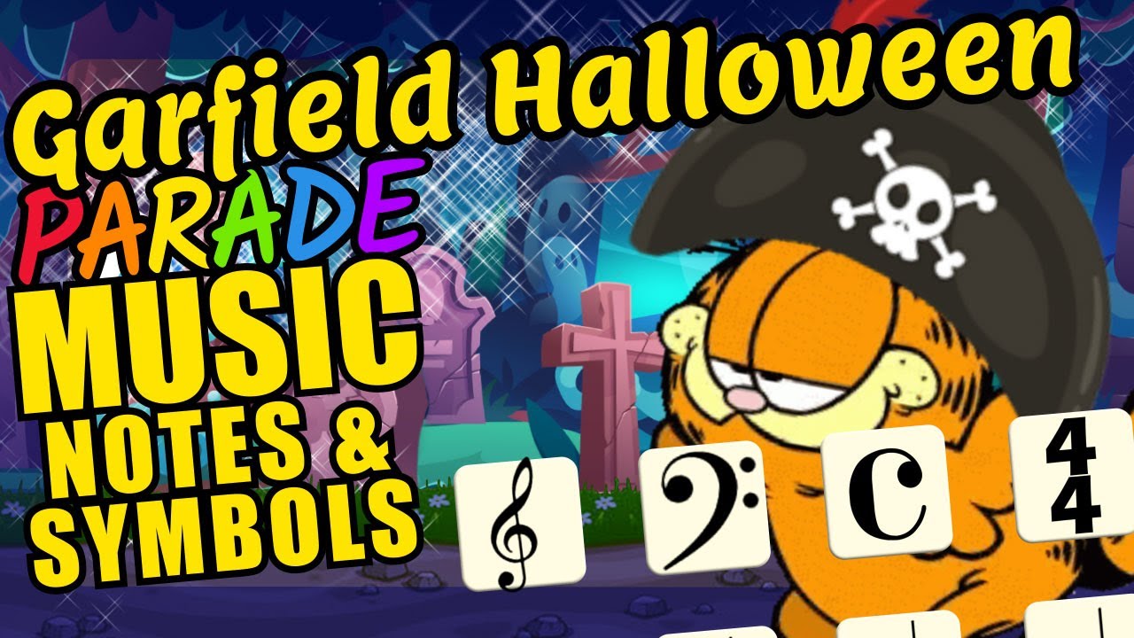Garfield Halloween Teaching Musical Notation and Symbols Educational ...