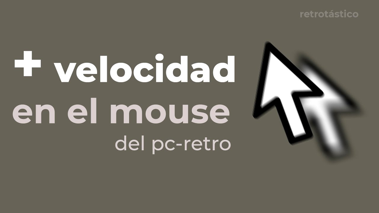 ACELERAR cursor del mouse en Windows 98 (Solución) - YouTube