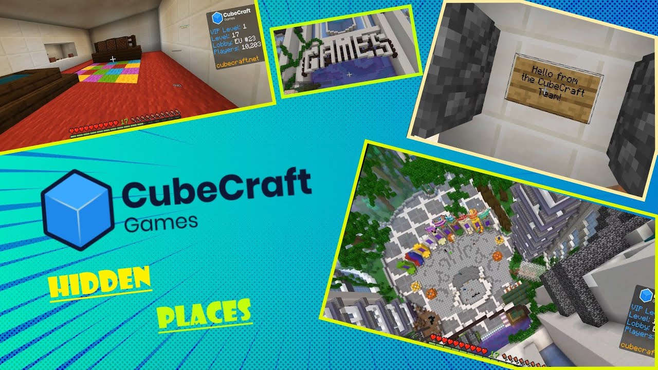 Cubecraft most hidden place || part 3 || cubecraft lobby || Minecraft || Bedrock edition - YouTube