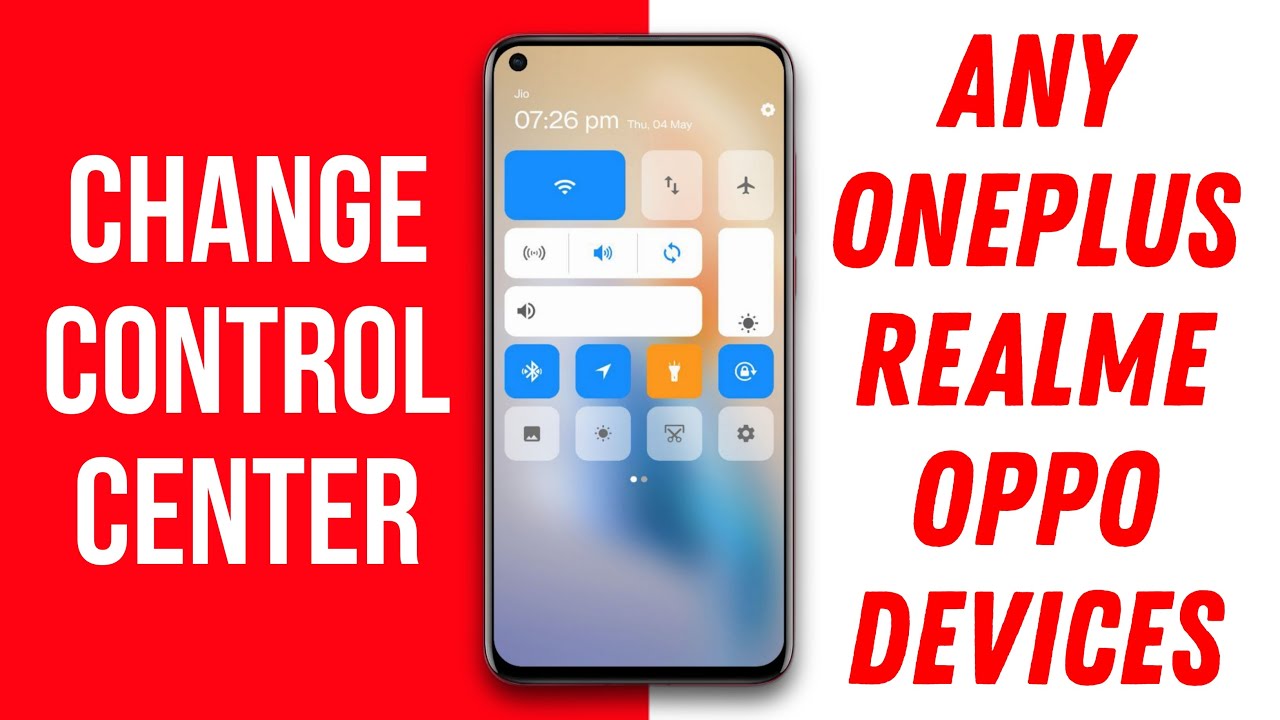 Change Control Center Any OnePlus, Realme, Oppo Devices - YouTube