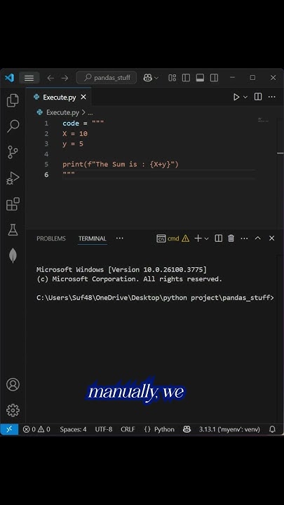 Python exec() Explained in 35 Seconds! 🔥 - YouTube