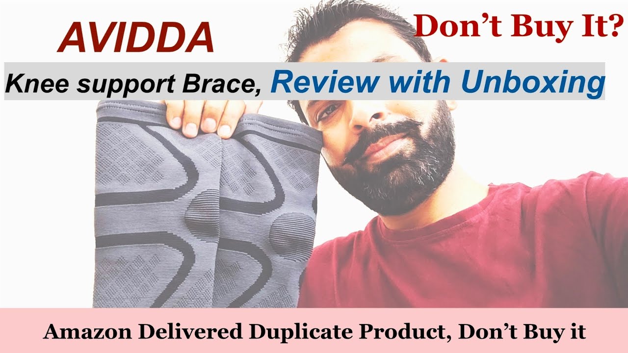 AVIDDA Knee Support Brace unboxing and review, Knee support for ...