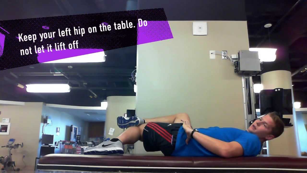 Hip Internal Rotation Stretch - YouTube