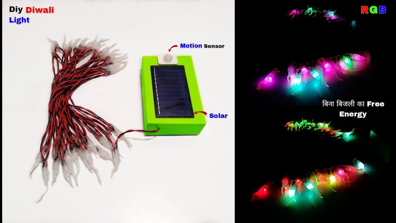 How To Make Diwali Decoration Light At Home || बिना बिजली का Free ...