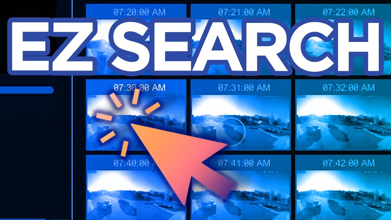 How to use EZ Search on Speco's Blue Series Recorders - YouTube