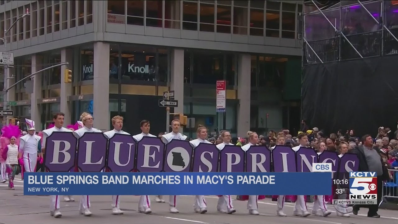 Blue Springs band marches in Macy's parade - YouTube