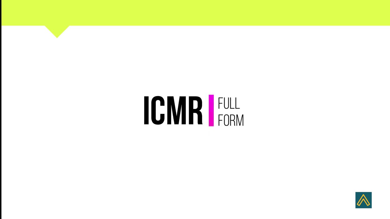 Full Form Of ICMR - YouTube