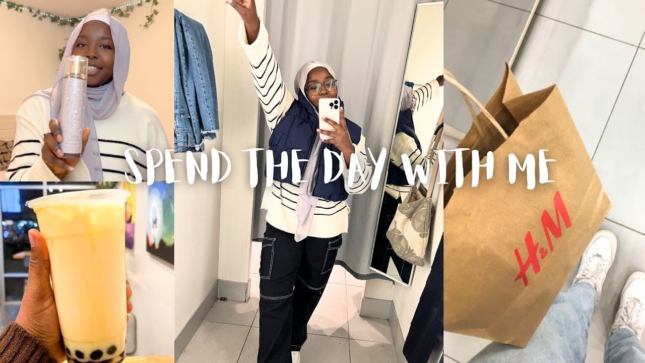 VLOG| SPEND THE DAY WITH ME! (shopping, mini haul & skin care) فلوق اقضو يوم معي🧸💕 - YouTube