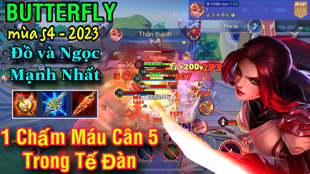 BUTTERFLY mùa S4 - 2023 || Trang Bị và Bảng Ngọc Mới Mạnh Nhất 1 Chấm ...