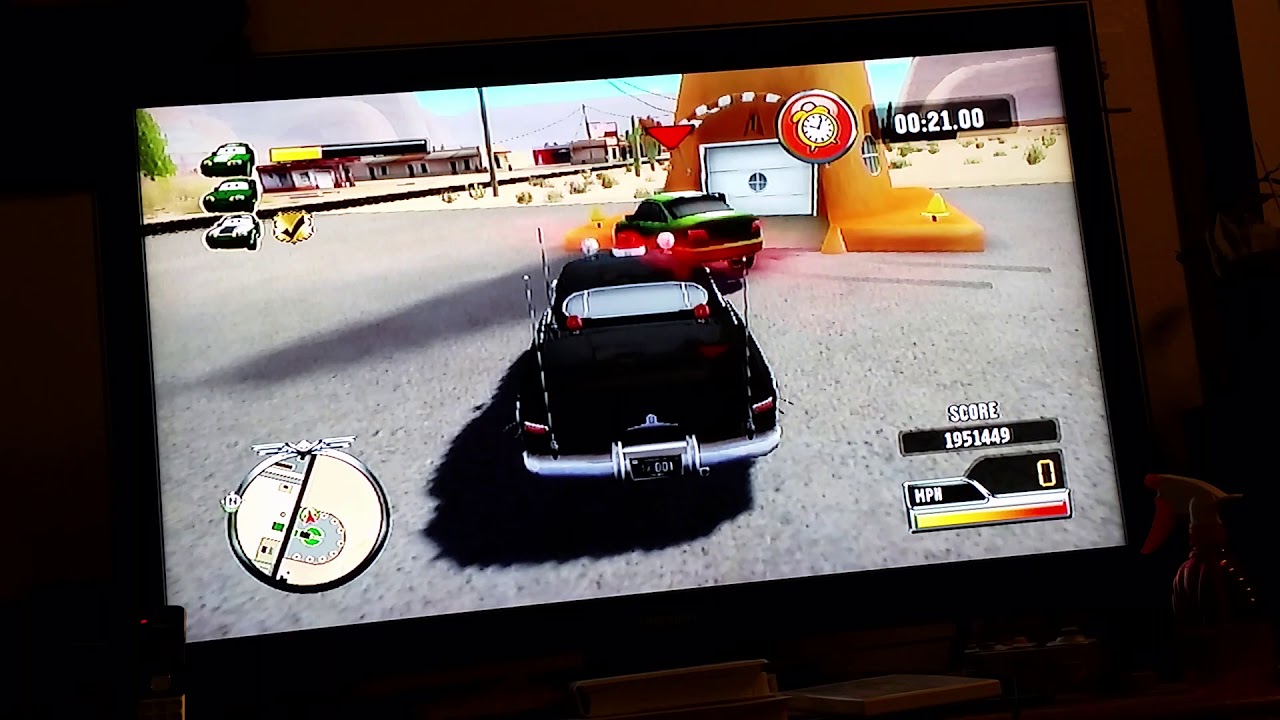 Disney Pixar Cars Race-O-Rama Wii ( 2009 ) Sheriff pulls over three ...