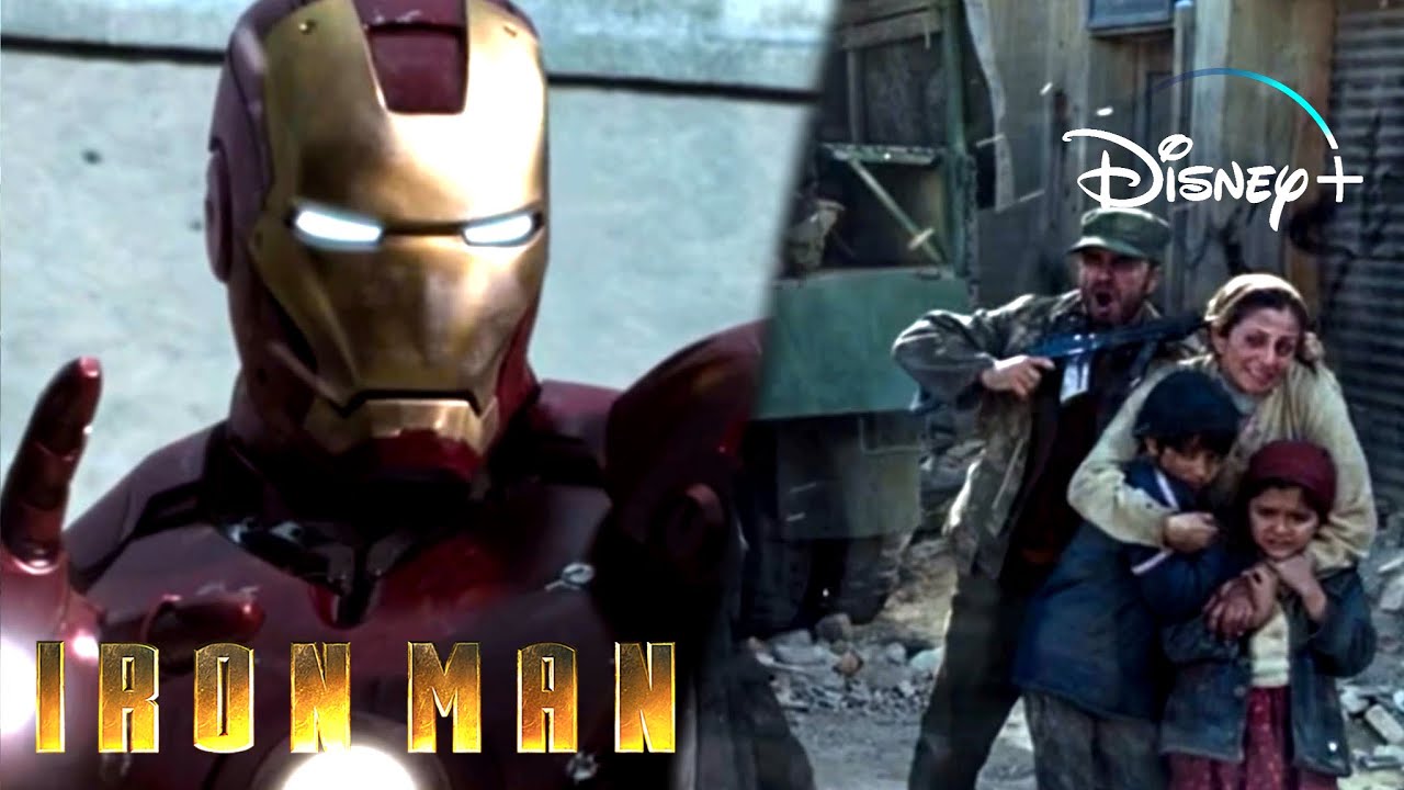 Iron-Man 1 | Iron-Man Vs Terrorist Scene | Disney+ [2008] - YouTube